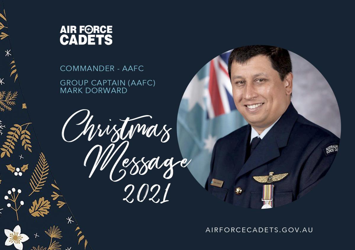 Commander AAFC Christmas Message | Australian Air Force Cadets (AAFC)
